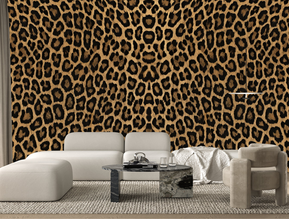 Luxury Leopard Abstract Wallpaper – ELOISE WORLD STUDIO