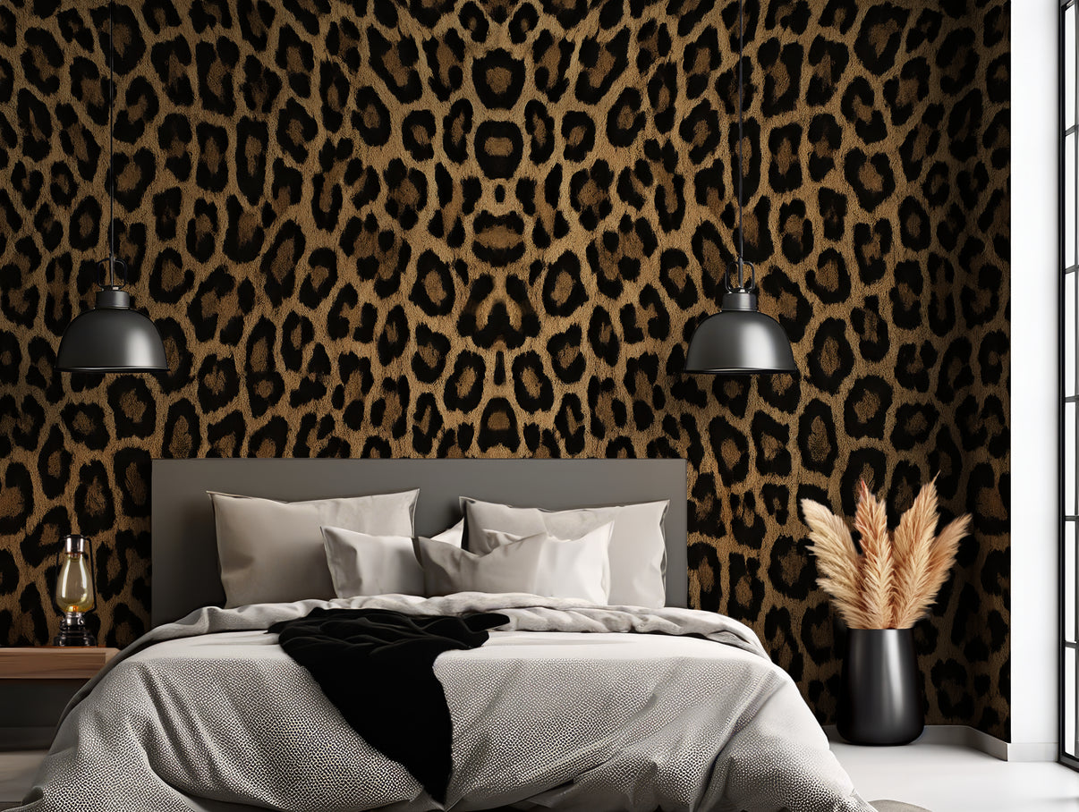 Luxury Leopard Abstract Wallpaper – ELOISE WORLD STUDIO
