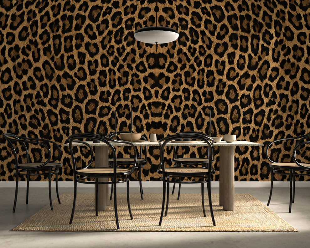 Luxury Leopard Abstract Wallpaper – ELOISE WORLD STUDIO